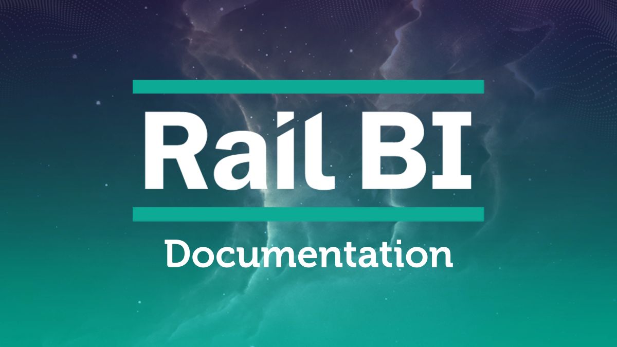 User Dashboard | Rail BI Documentation
